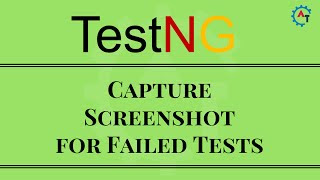 How to take screen shot of failed test case only?